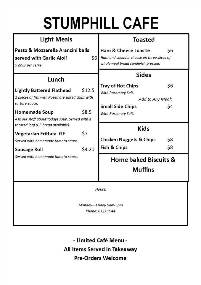 Menu at McLaren Vale and Fleurieu Coast Visitor Centre restaurant ...