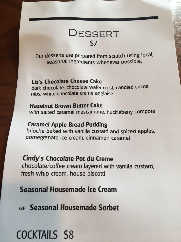 Menu at Clover Restaurant & Bar, Spokane