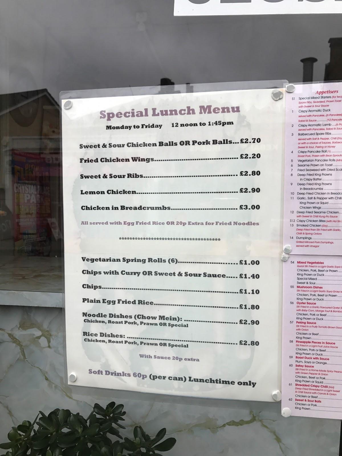 Menu at Home Taste fast food, London