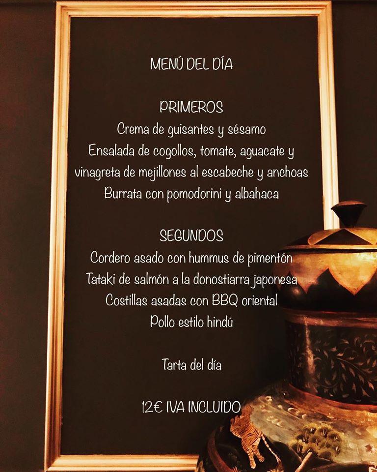 Carta de Marvelous Café, Vitoria-Gasteiz