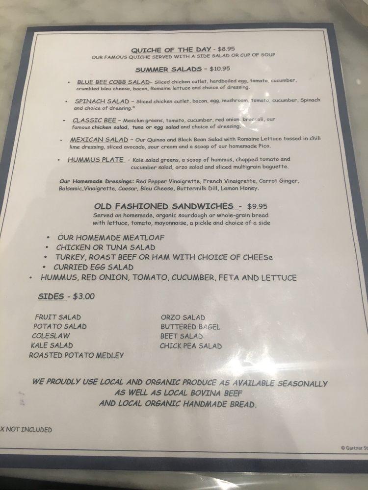 Menu at Blue Bee Cafe, Delhi
