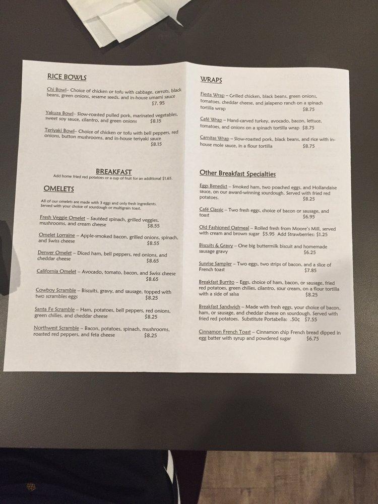 Menu at From the Hearth Kitchen and Pie Shop - Red Bluff restaurant ...