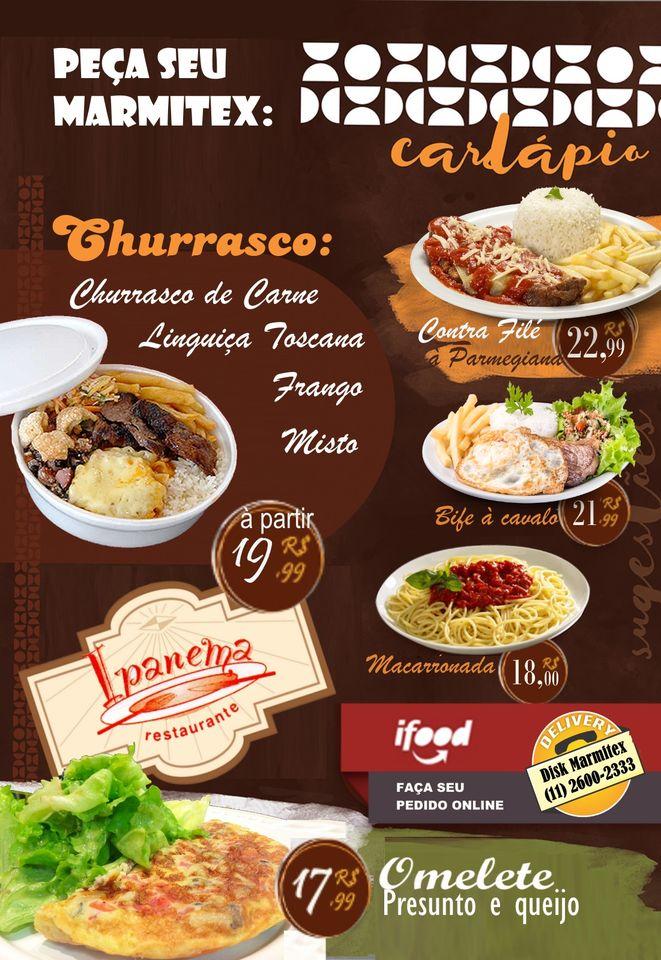 Menu at Ipanema Restaurante, Guarulhos