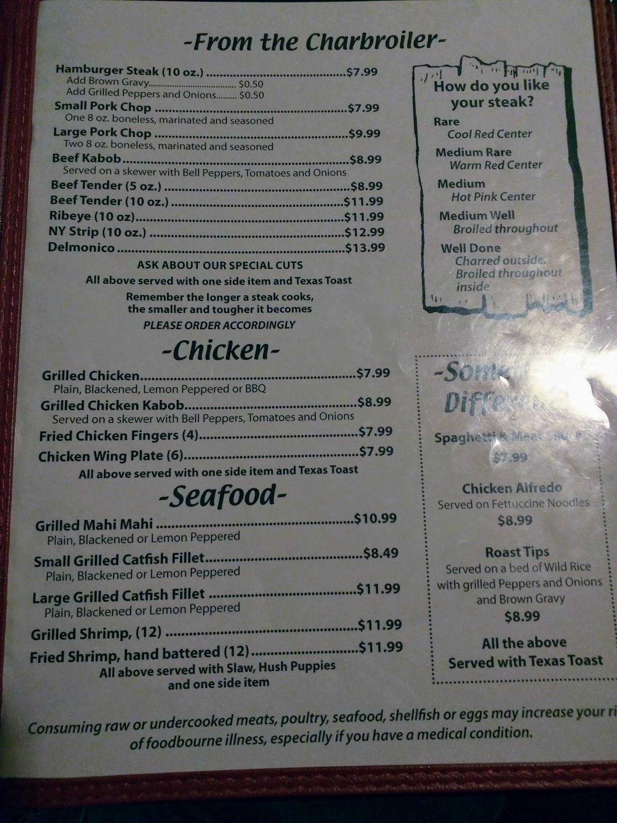 Menu at 43 Grill restaurant, Russellville