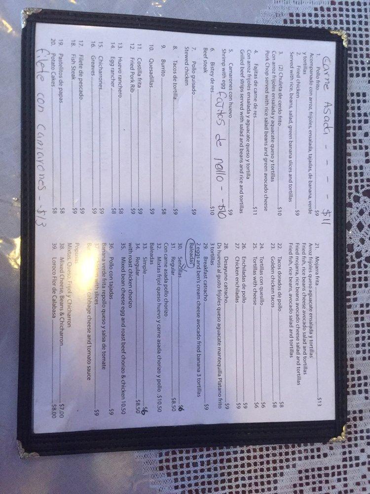 Menu at Restaurant Catracho, Philadelphia