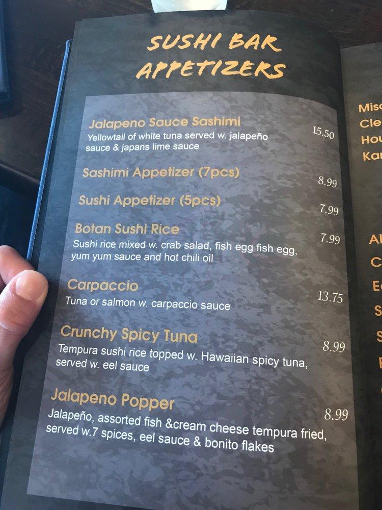 Menu at Saki Japanese Kitchen restaurant, Lely Resort