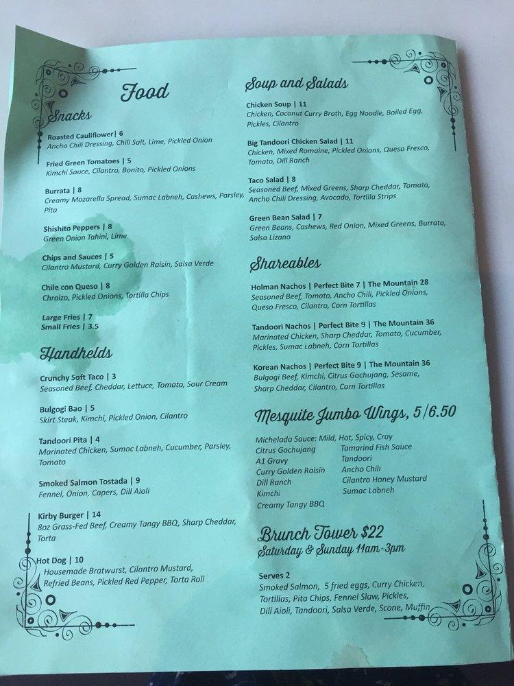 Menu at Holman Draft Hall pub & bar, Houston