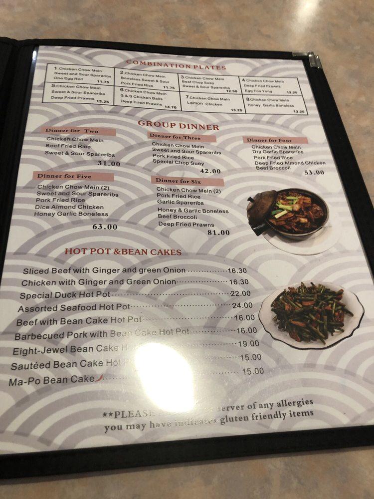 Menu at Stardust Restaurant, Prince Rupert