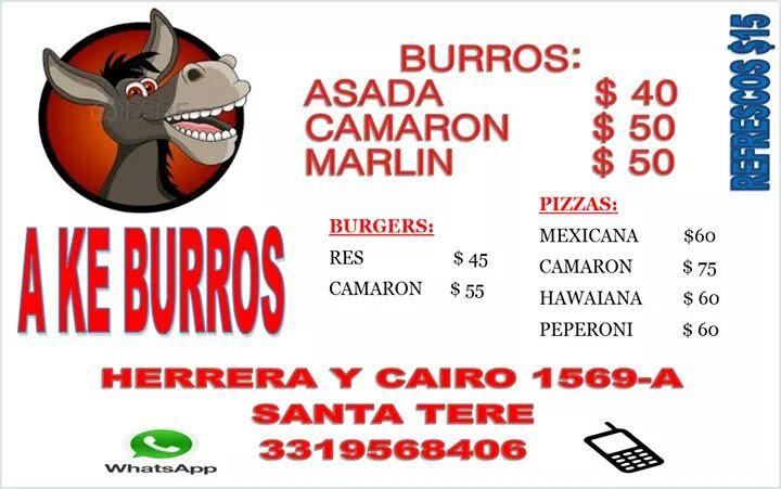 A KE Burros, Guadalajara - Menú del restaurante, precios y reseñas