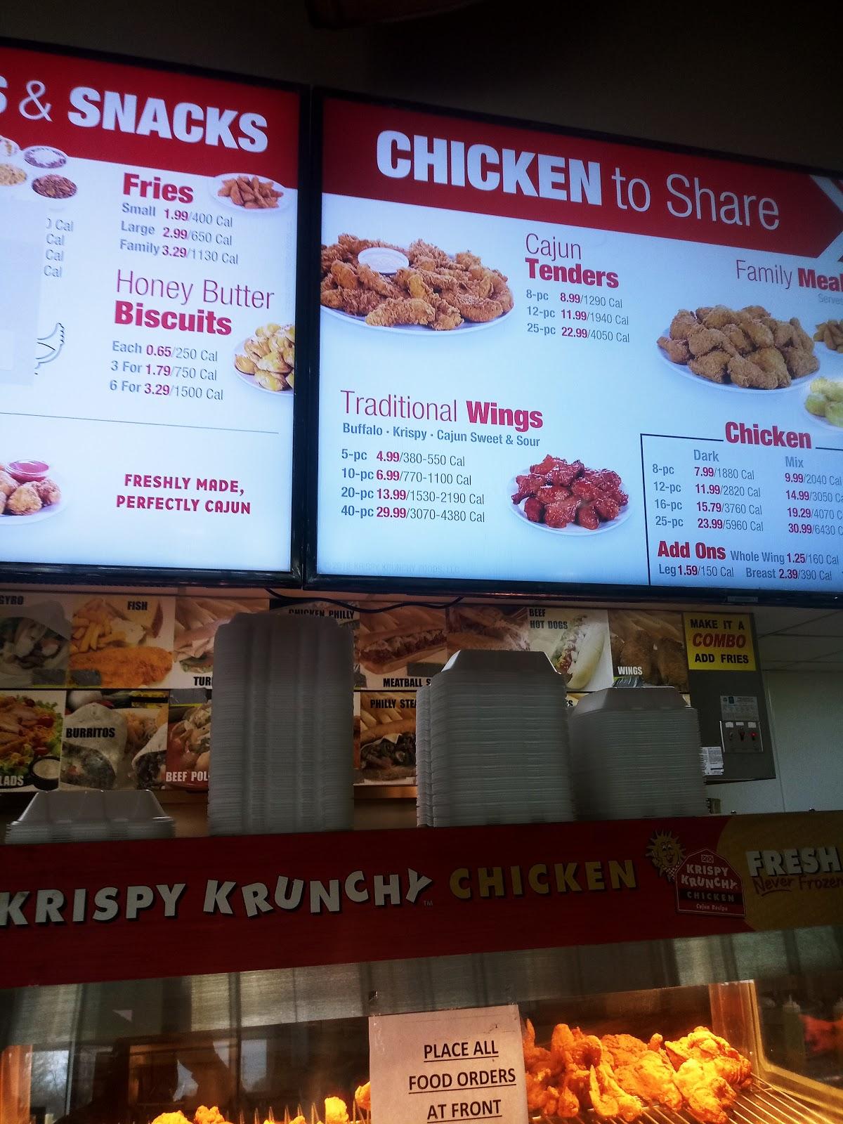 Menu at Rapid Stop restaurant, Cleveland