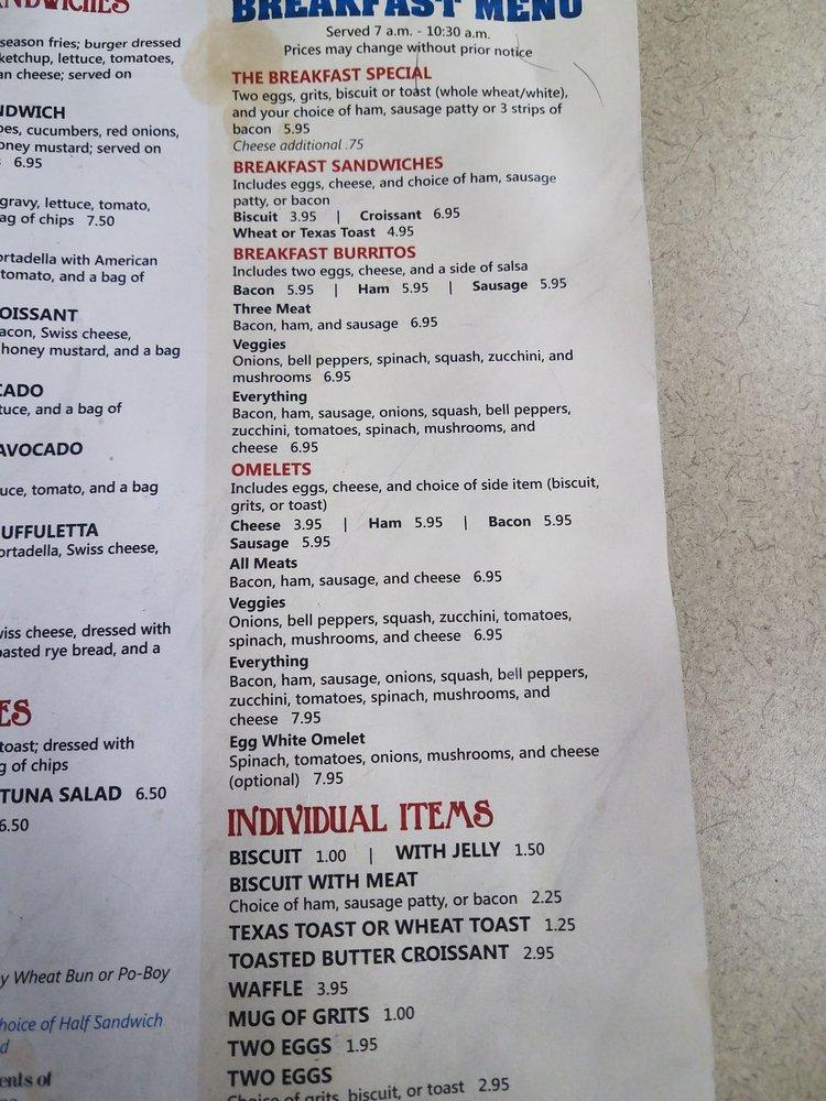 Menu at A&J’s Coffee Bean Café cafe, Baton Rouge, Bluebonnet Blvd #1300