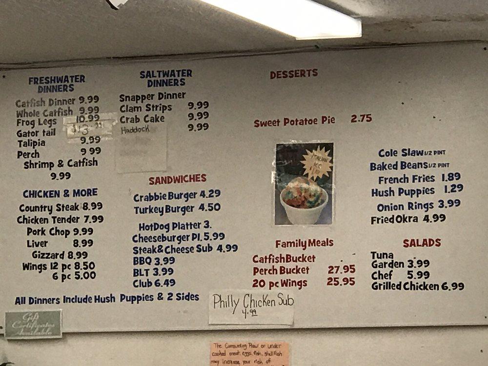 Menu at Poppa Jimmy's Catfish & More restaurant, Pahokee
