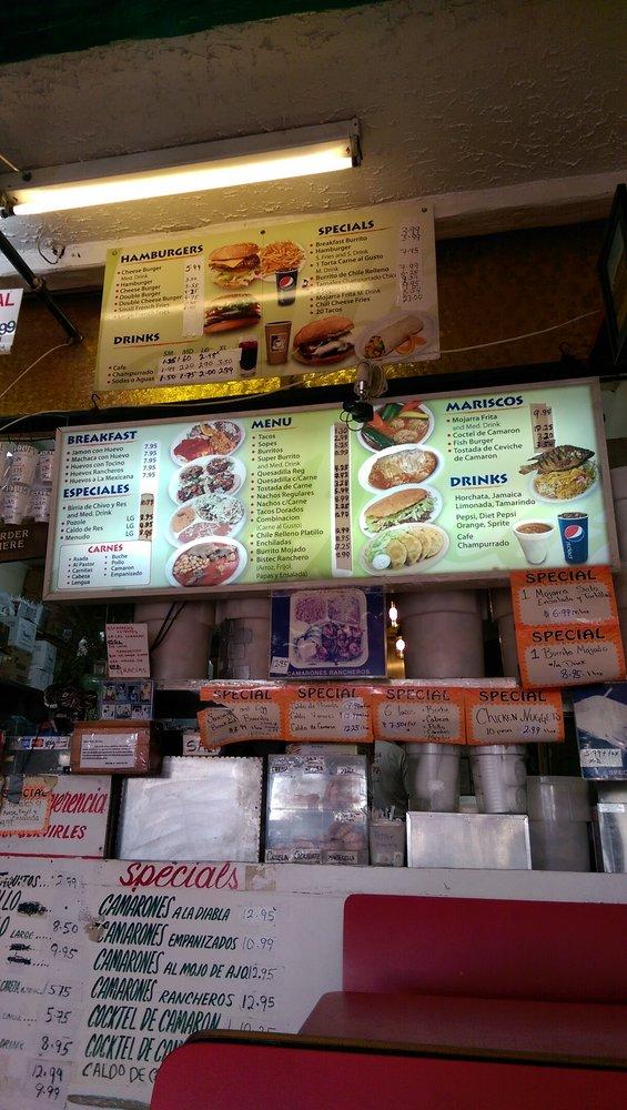 Menu at Taqueria El Atacor #4 restaurant, Santa Fe Springs