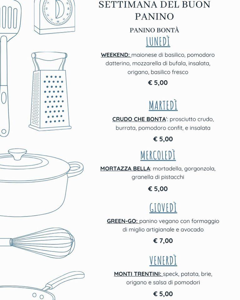 Menu at Forno Antica Bonta', Reggio Emilia