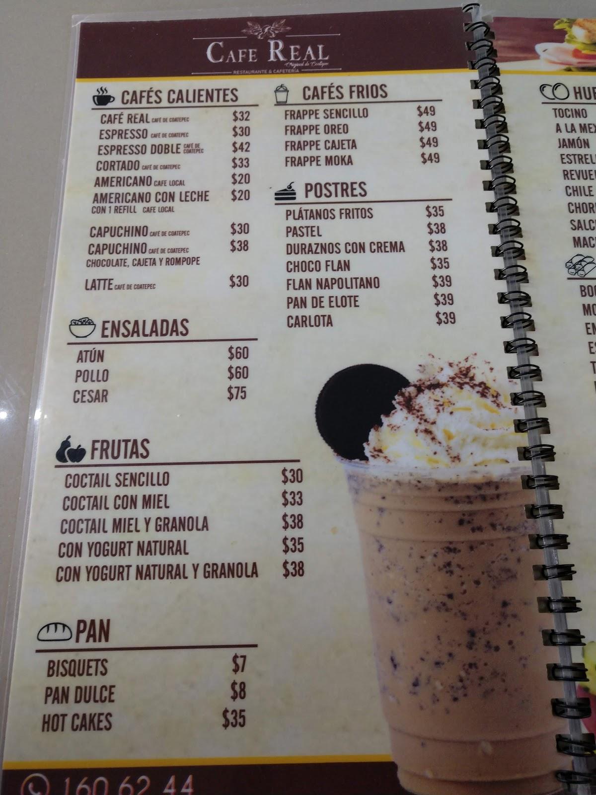 Carta de Café real, Poza Rica