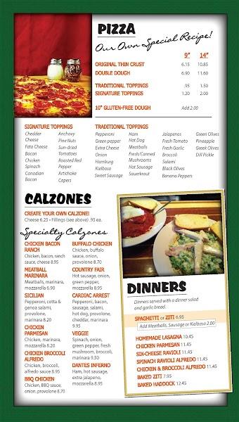 Menu at Ellsworth Pat's Pizza pizzeria, Ellsworth, 396 High St