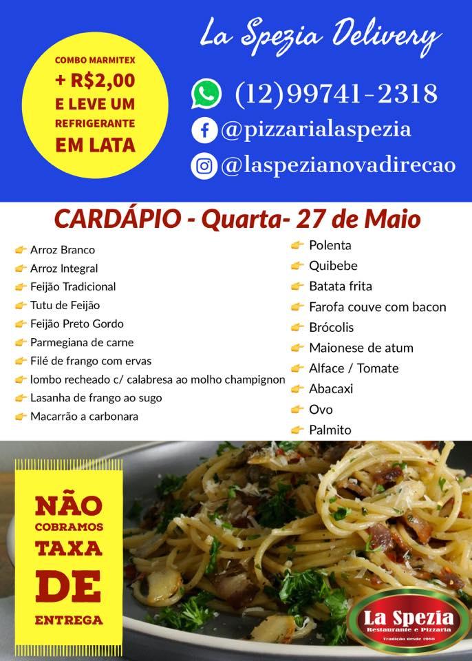 Menu em La Spezia Restaurante & Pizzaria, Cachoeira Paulista