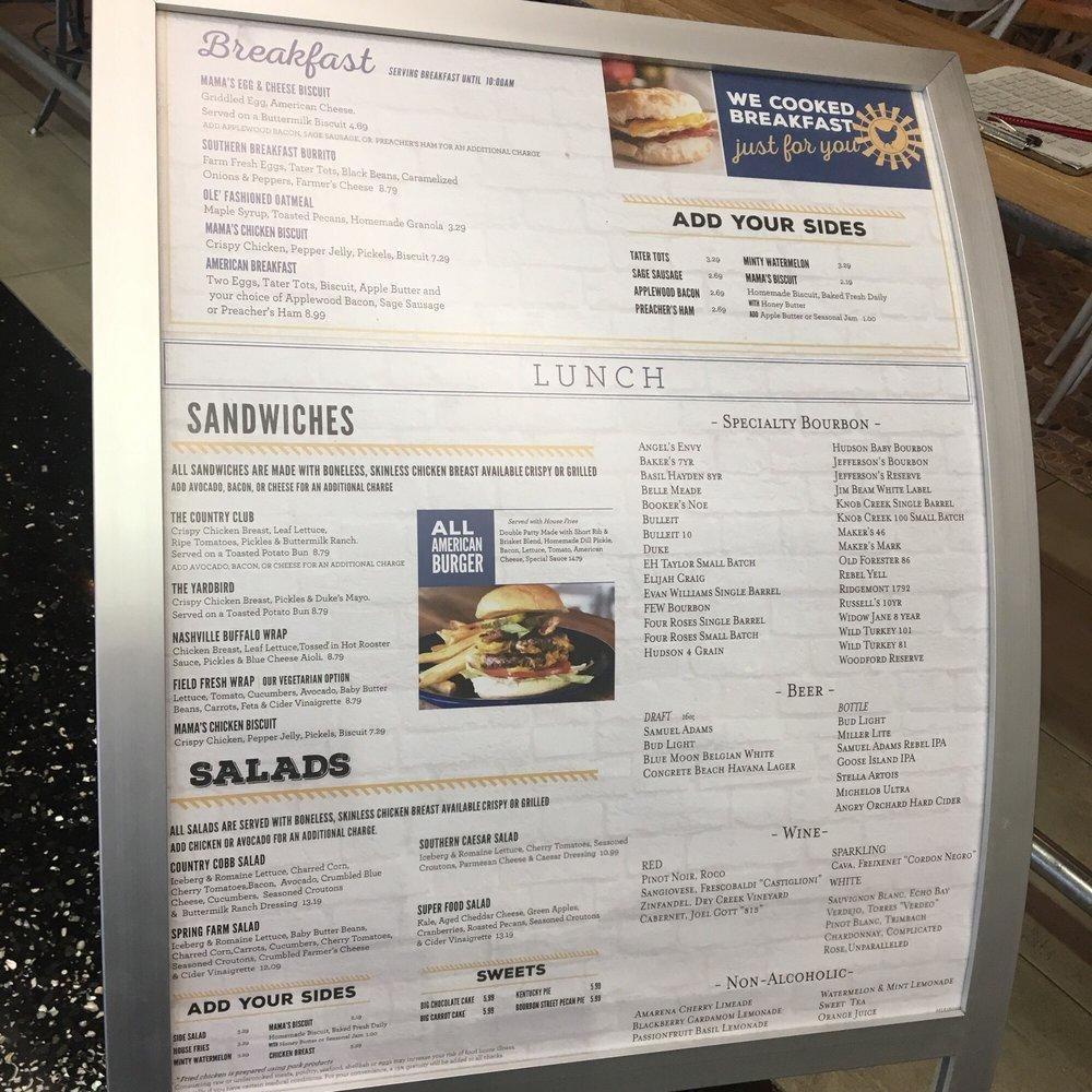 Menu at Spring Chicken - Miami International Airport restaurant, Miami