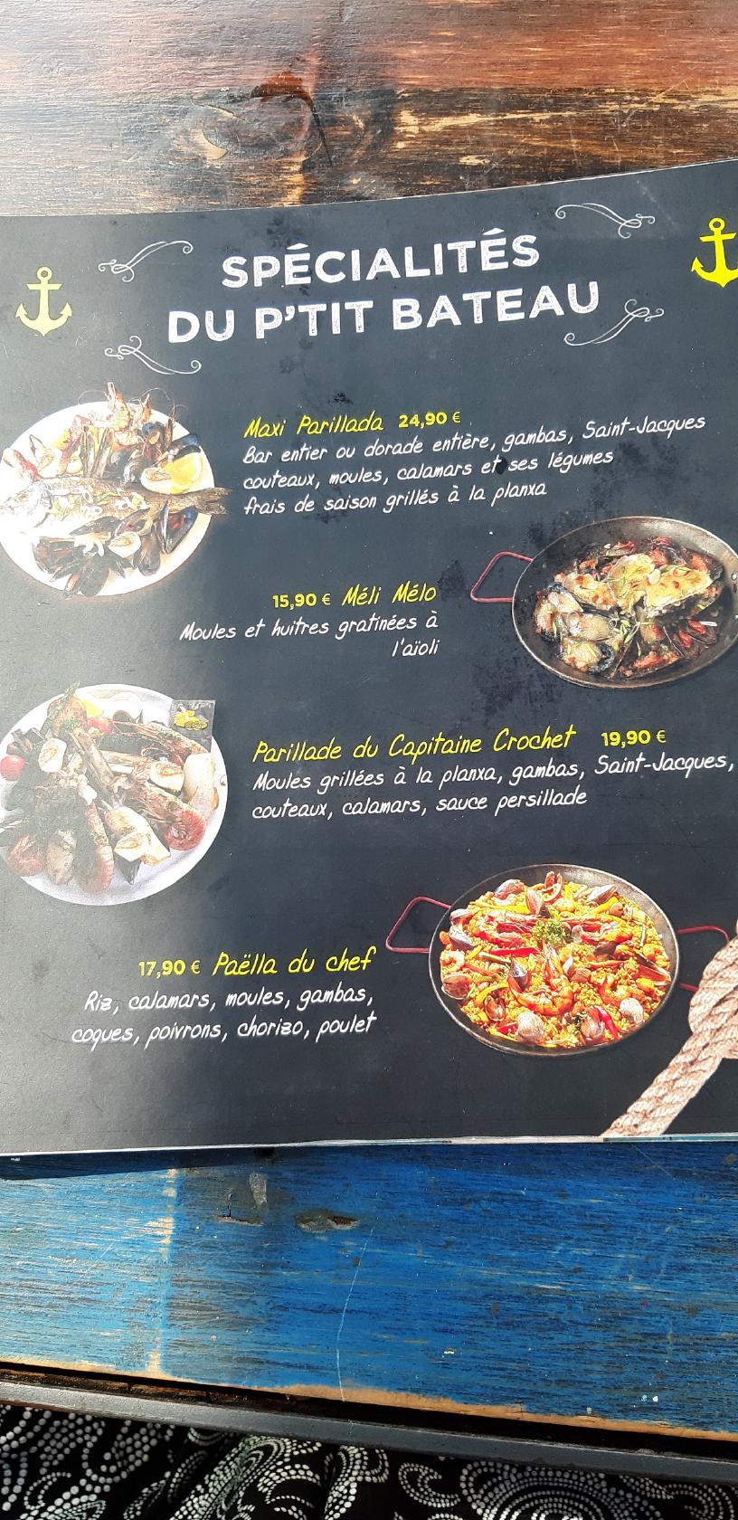 Menu at Turkuaz Kebab restaurant, Argelès-sur-Mer