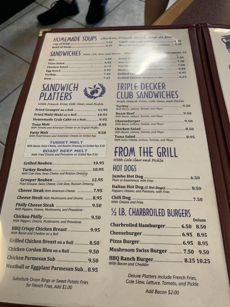Menu at Galaxy Diner restaurant, Stuart