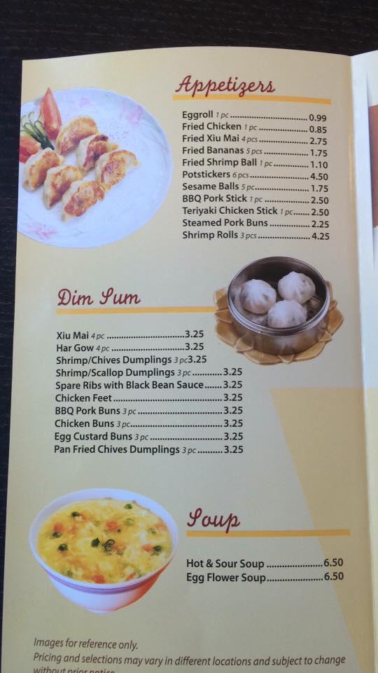 Menu at King Eggroll Express restaurant, San Jose, Leigh Ave