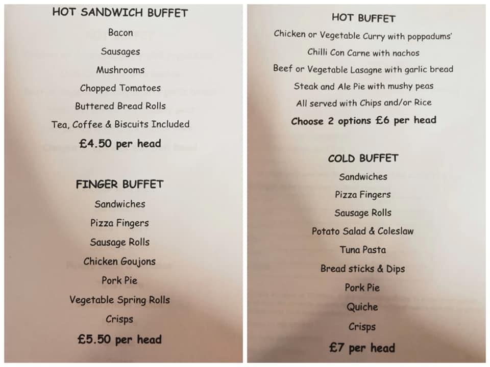 Menu at King William IV pub & bar, Cottingham
