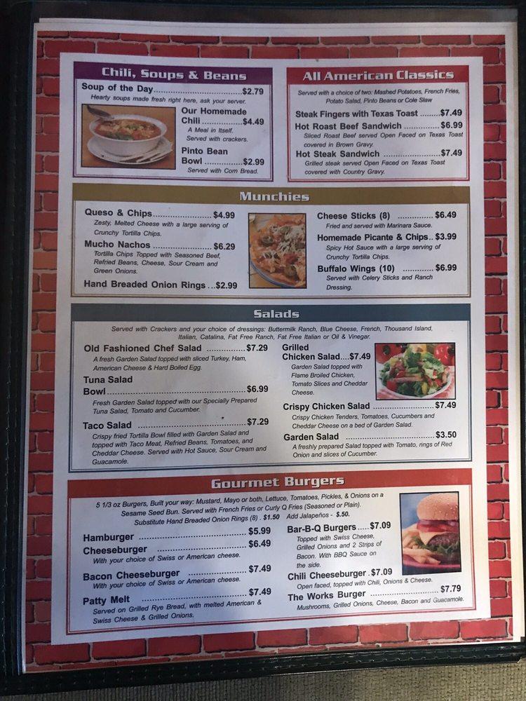 Menu at Moe's Country Kitchen cafe, Azle