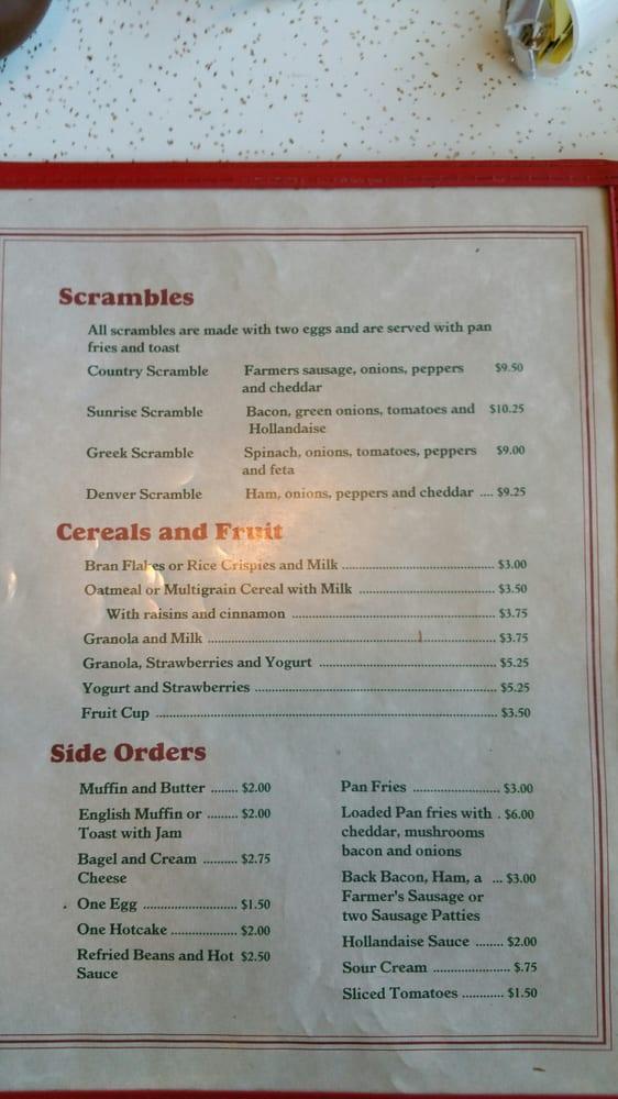Menu at Treehouse Restaurant, Kaslo