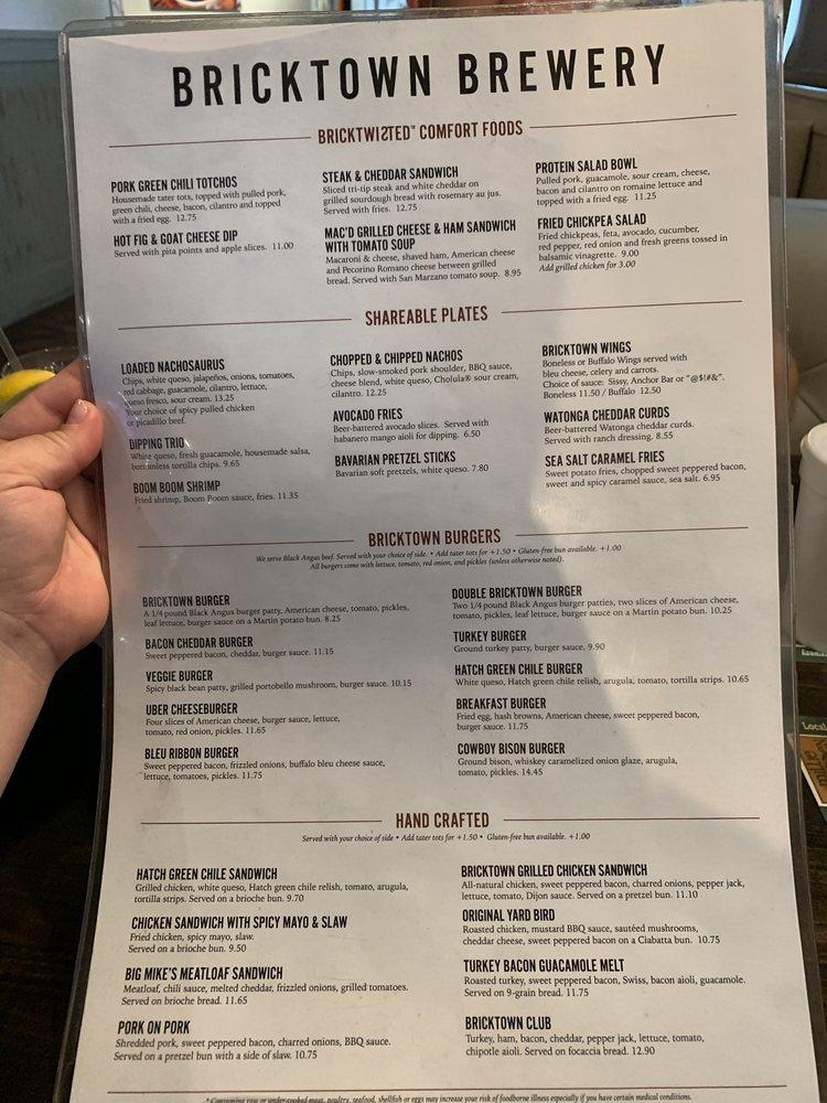 Menu at Bricktown Brewery - Midwest City restaurant, Midwest City, SE ...