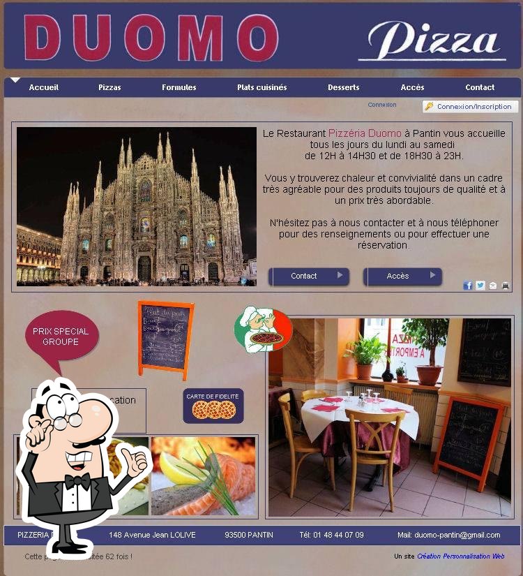 Pizza Duomo restaurant, Pantin - Restaurant menu and reviews