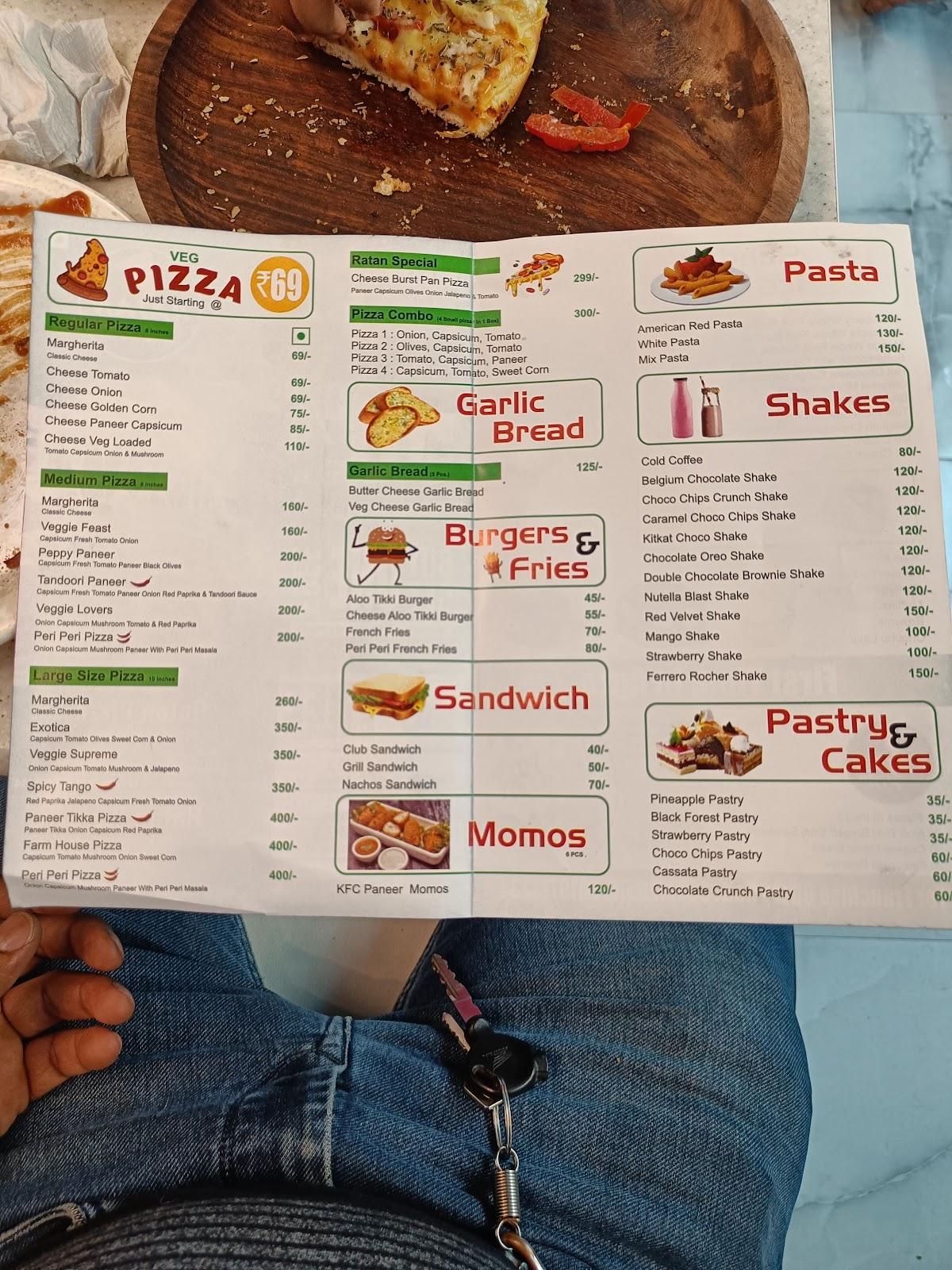 Menu at Ratan pizza, Agra, 6X3X+FP4