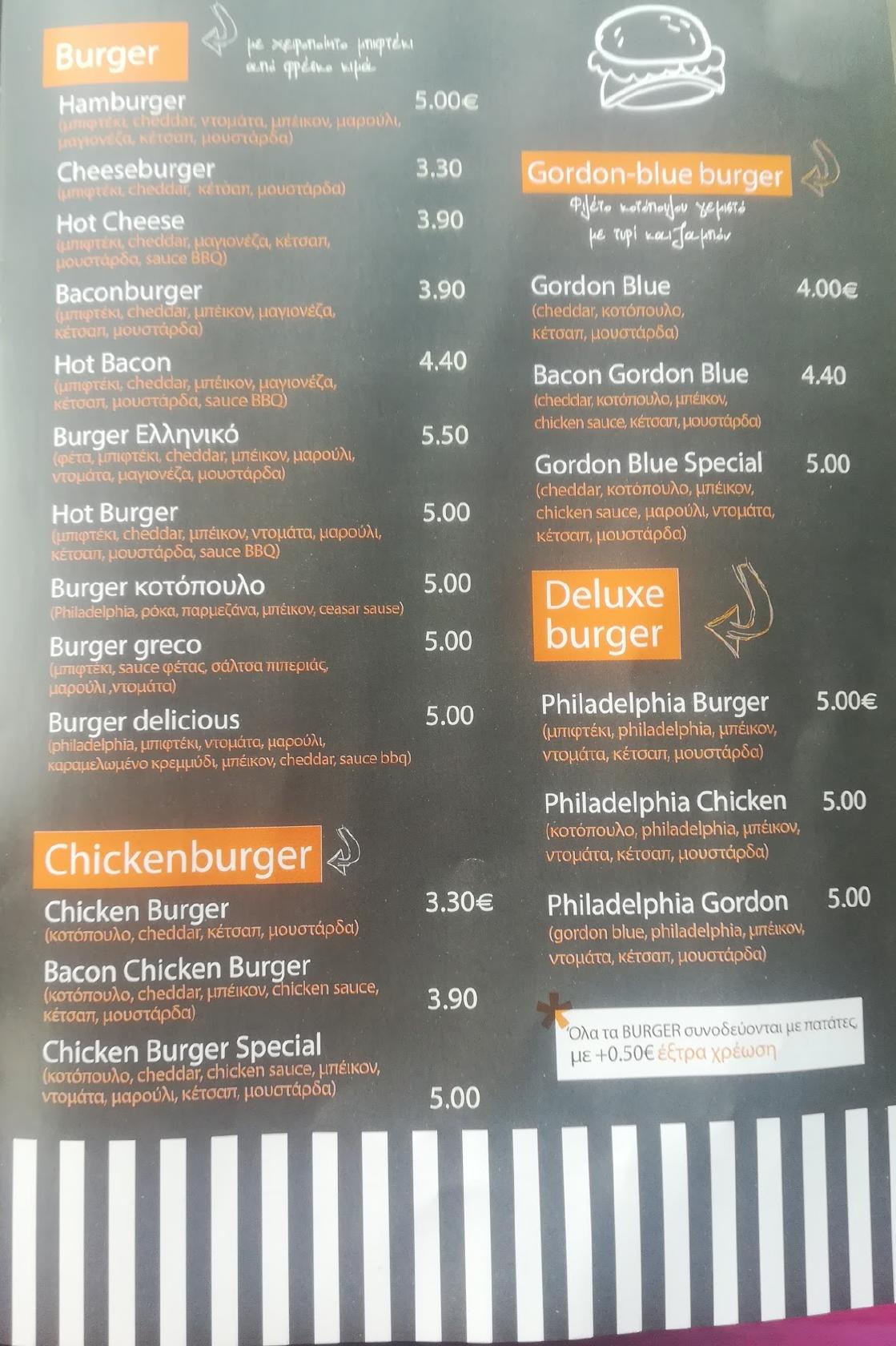 Menu at Delicious Taste, Patras, Riga Fereou 51-55