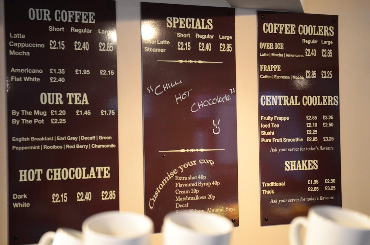 Menu at Leykers cafe, Trowbridge, 1 White Hart Yd