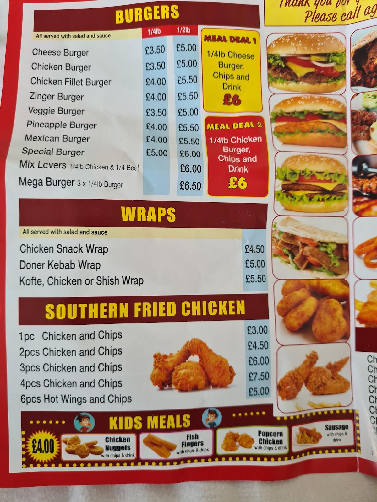 Menu at PEKISH KEBAB & PIZZA HOUSE fast food, Pwllheli