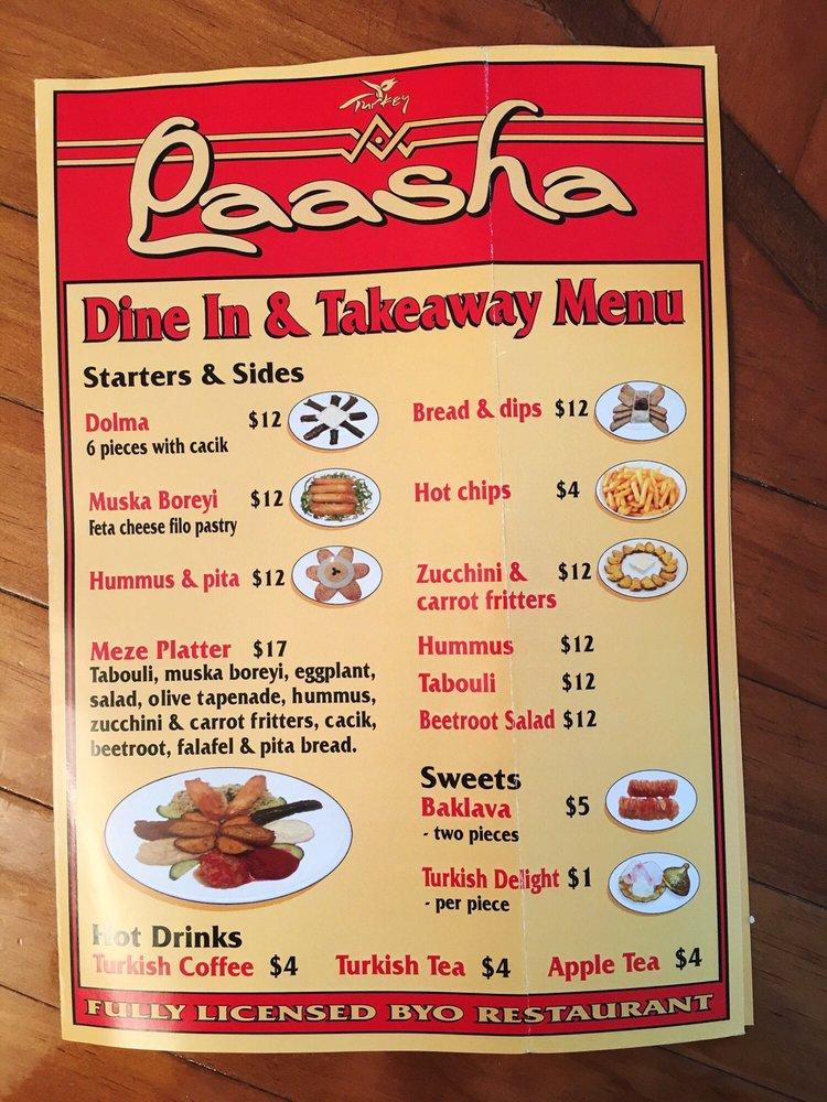 Menu at NYSA Turkish Restaurant Nysa Nelson, Nelson