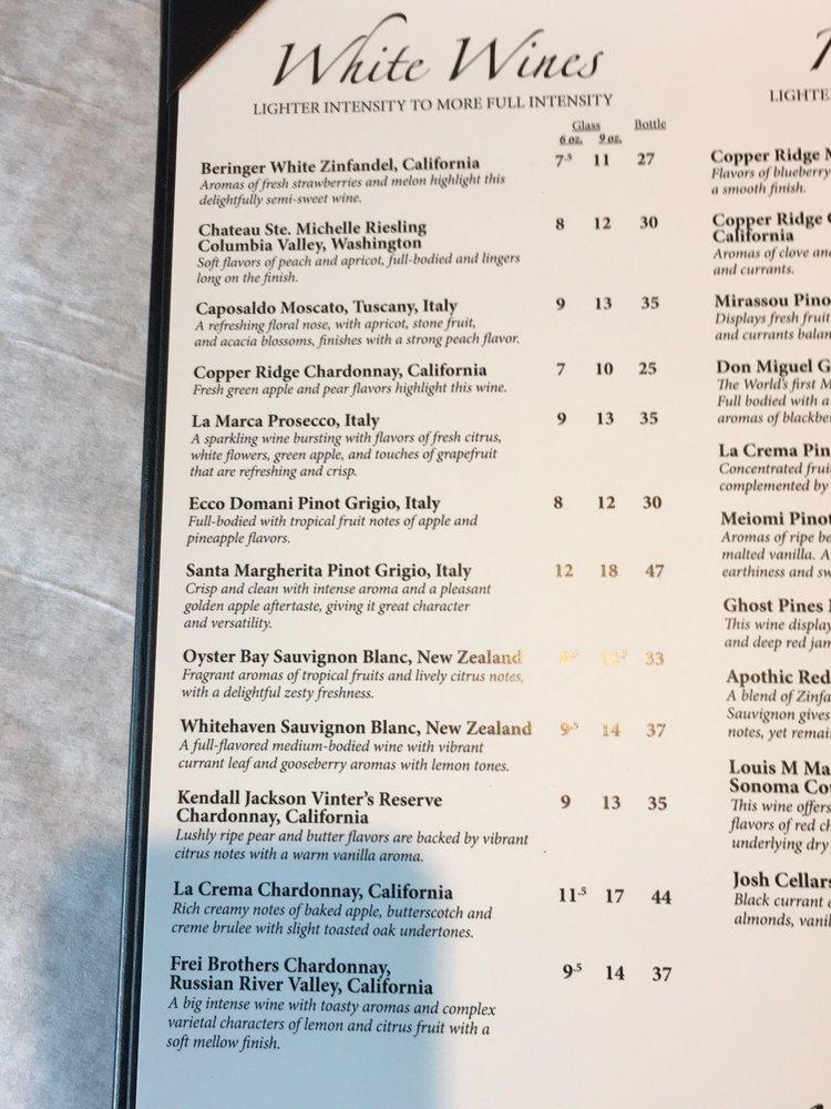 Menu at Southern Pearl Oyster House restaurant, Baton Rouge