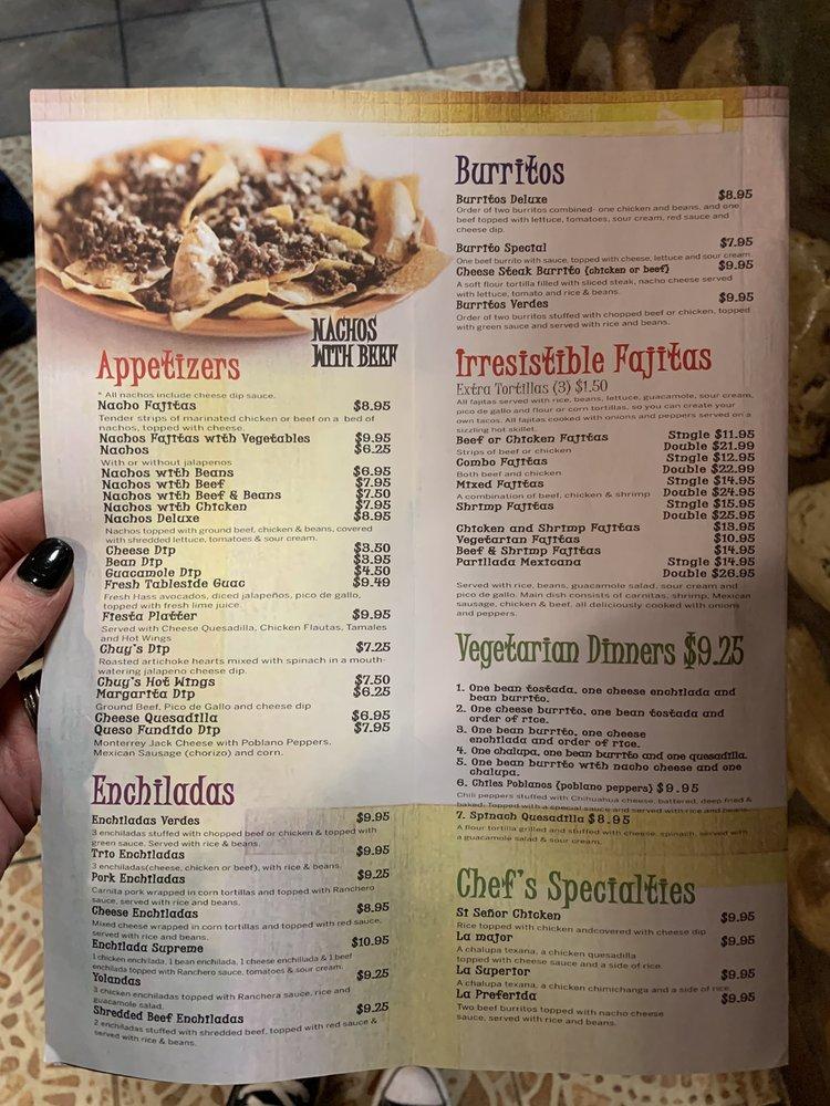 Menu at Si Señor Mexican Bar & Grill, Arnold