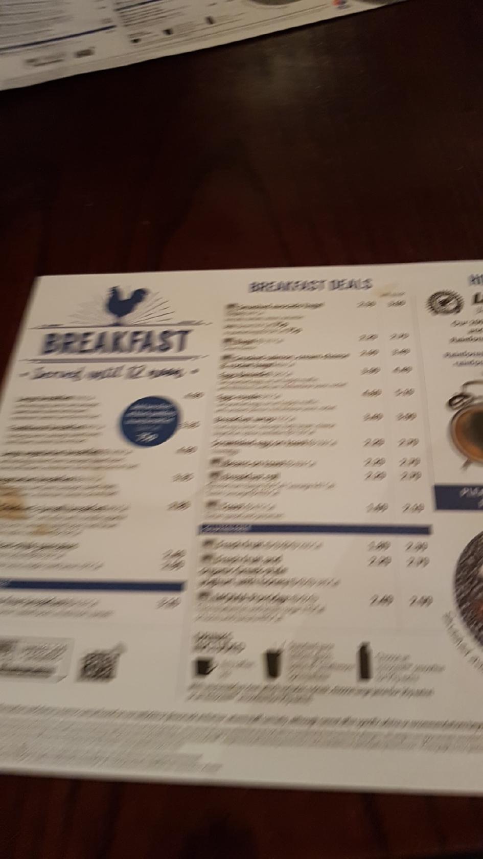Menu at The Market Cross - JD Wetherspoon pub & bar, Holywell