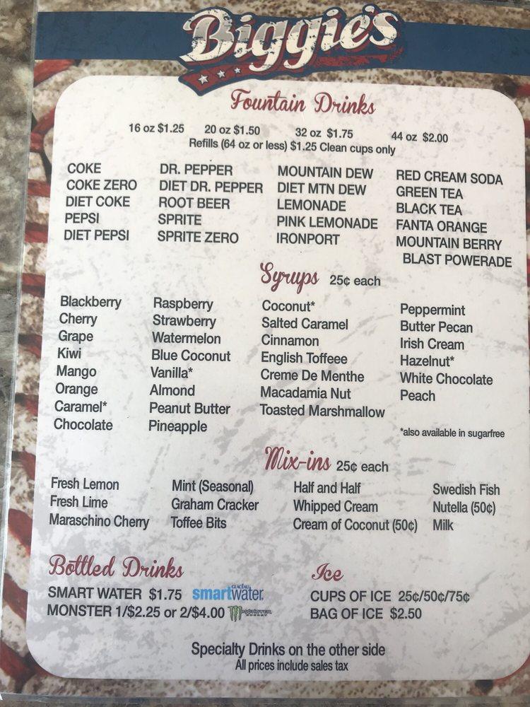 Menu at Shalan’s restaurant, Moroni