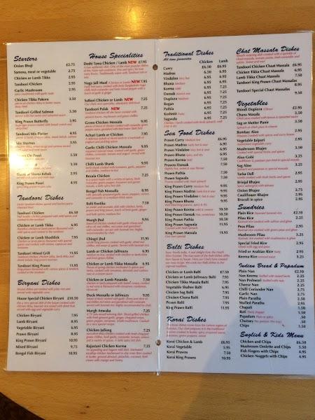 Menu at Blue Asia Restaurant, Uckfield