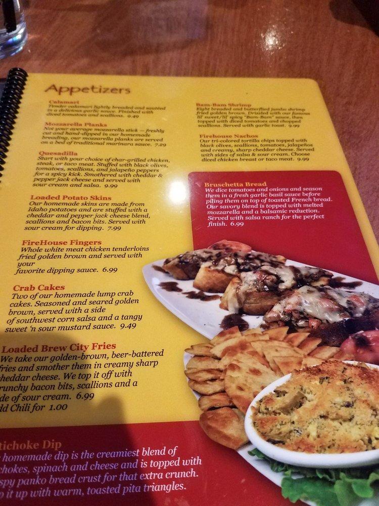 Menu at Firehouse Grille & Pub, Willoughby Hills