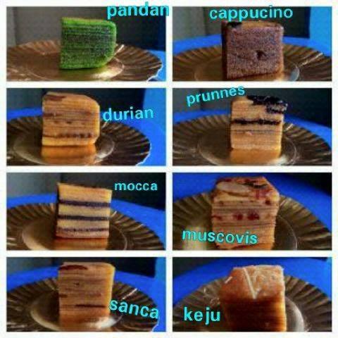 Menu at Kue Lapis Aneka Rasa restaurant, Pontianak, Jalan Kesehatan