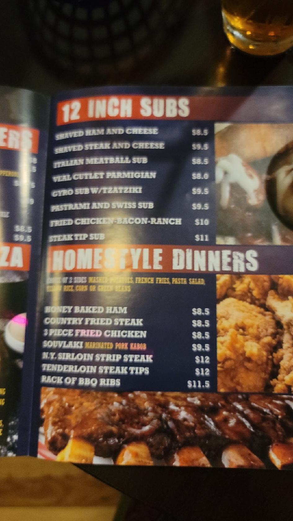Menu at Alibi Lounge pub & bar, Manchester