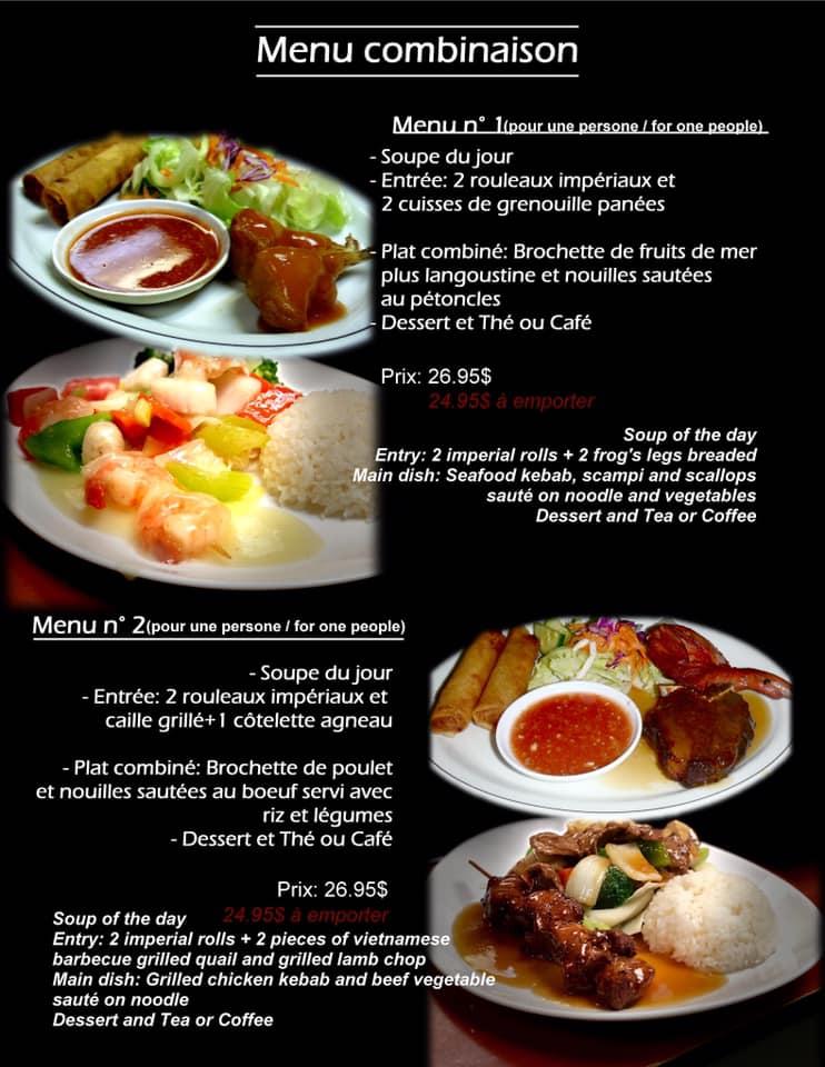 Menu at Restaurant Levina, Levis