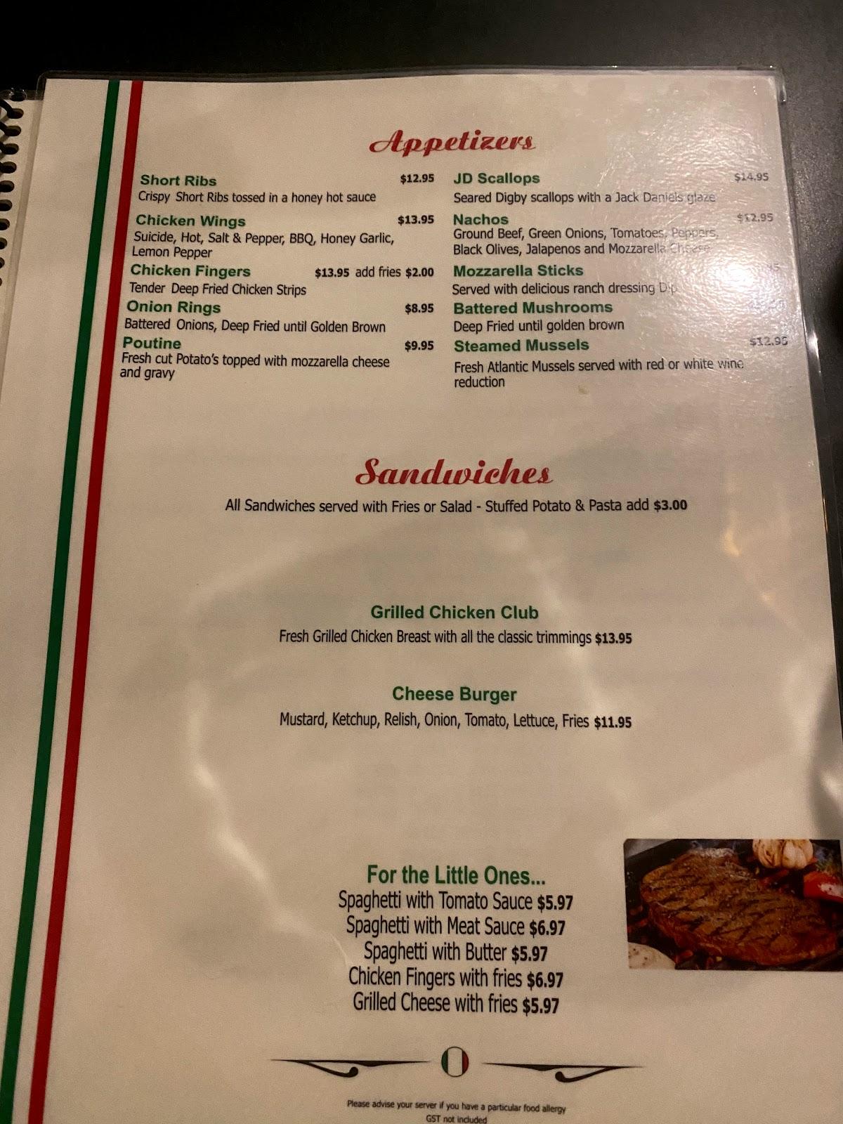 Menu at Armando's Bar & Restaurant, Bassano