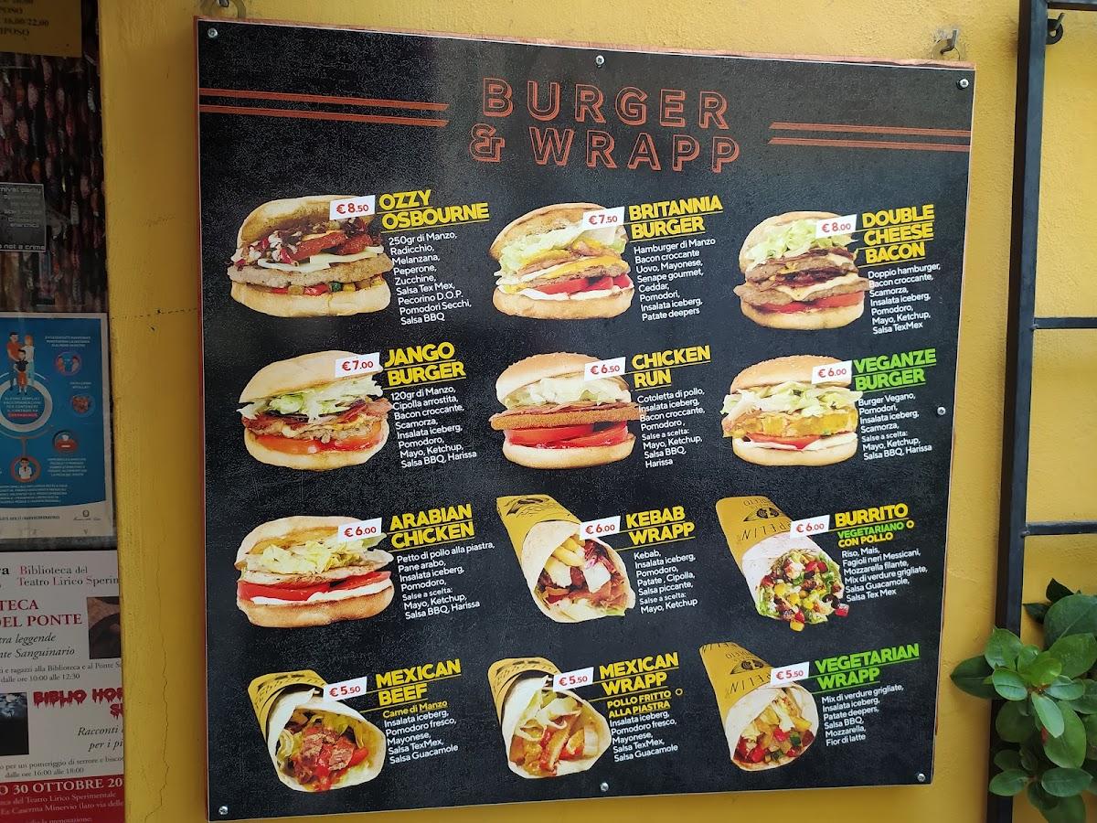 Menu at Zeppelin bistrot And Burger Bar, Spoleto