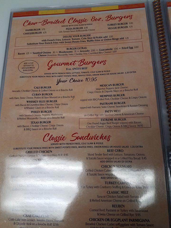 Menu at D lux Diner pub & bar, Middletown