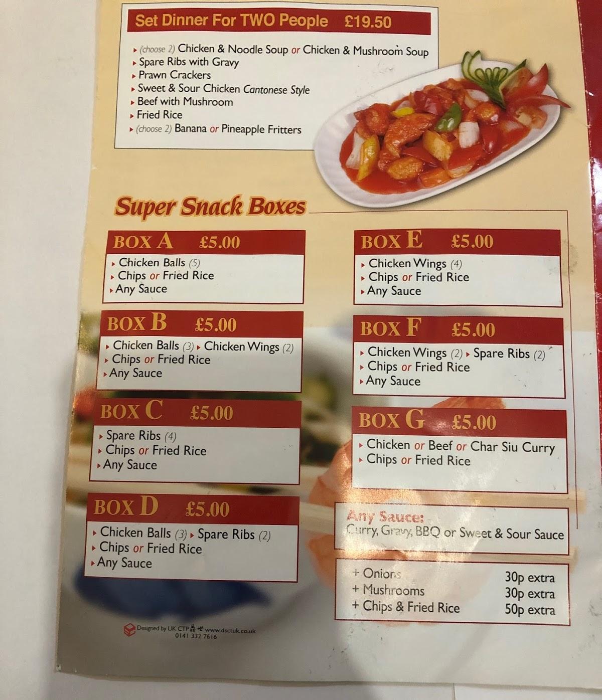 Menu at Curry House Chinese Takeaway fast food, Airdrie