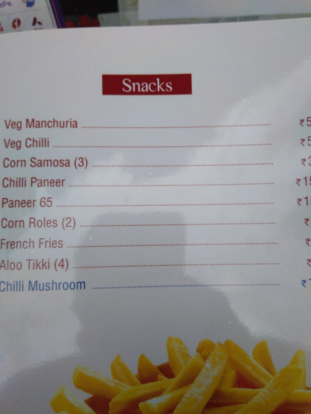 Menu at Sri Lakshmi Foods, Guntur