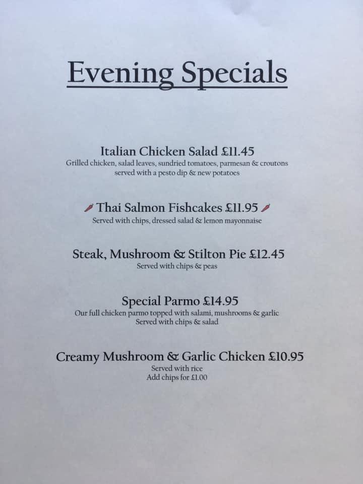 Menu at The Buck pub & bar, Middlesbrough